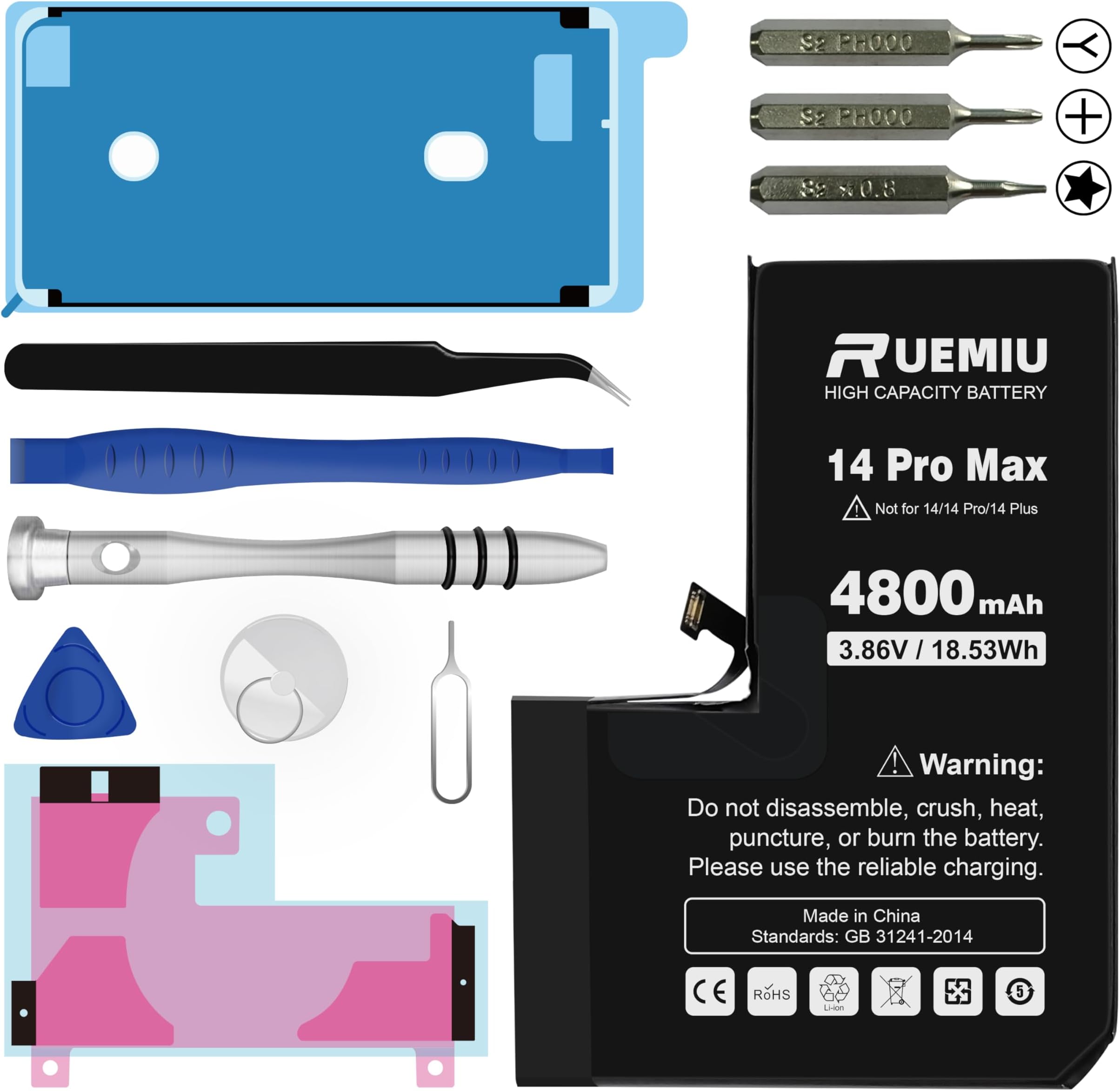 Amazon.com: SwarKing Rechargeable 0-Cycle Replacement Battery A2830 ...