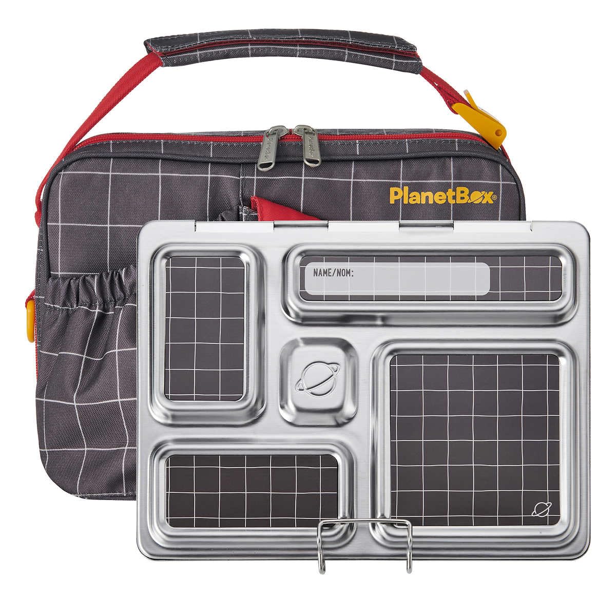 PLANETBOX Stainless Steel Lunchbox Set, Includes Lunchbox, Carry Bag ...