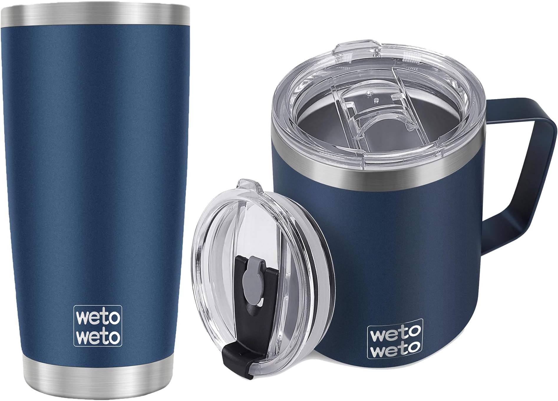 Amazon.com: WETOWETO 20oz+14oz Tumbler, Stainless Steel Vacuum ...