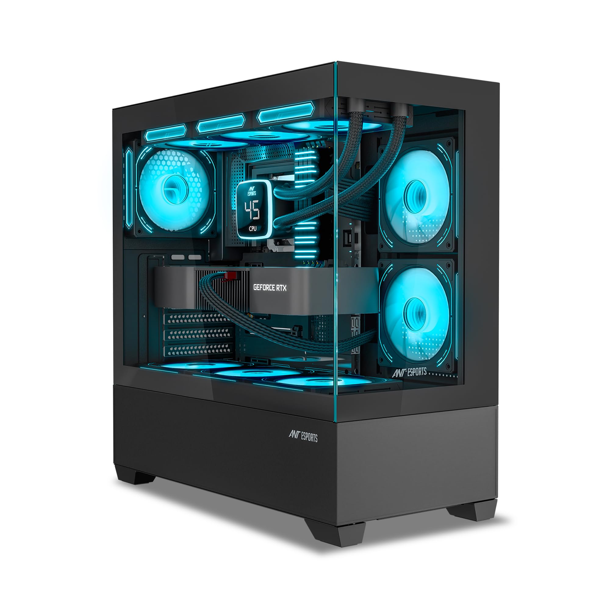Amazon.in: Buy Ant Esports Crystal Z3 Mid-Tower Computer Case/Gaming ...