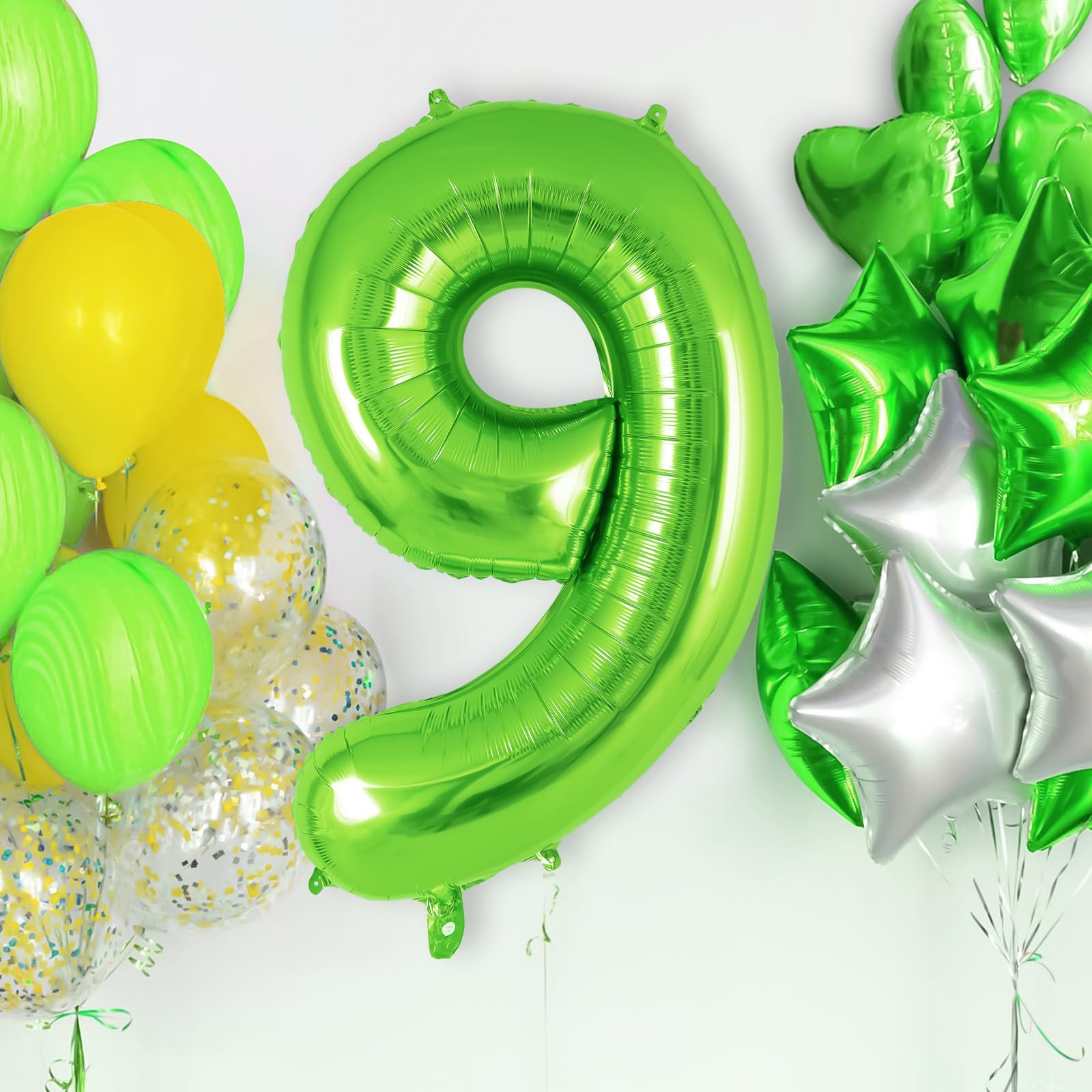 Drill Sanding Kit 40 Inch Light Green Number 9 Balloon - Giant Foil ...