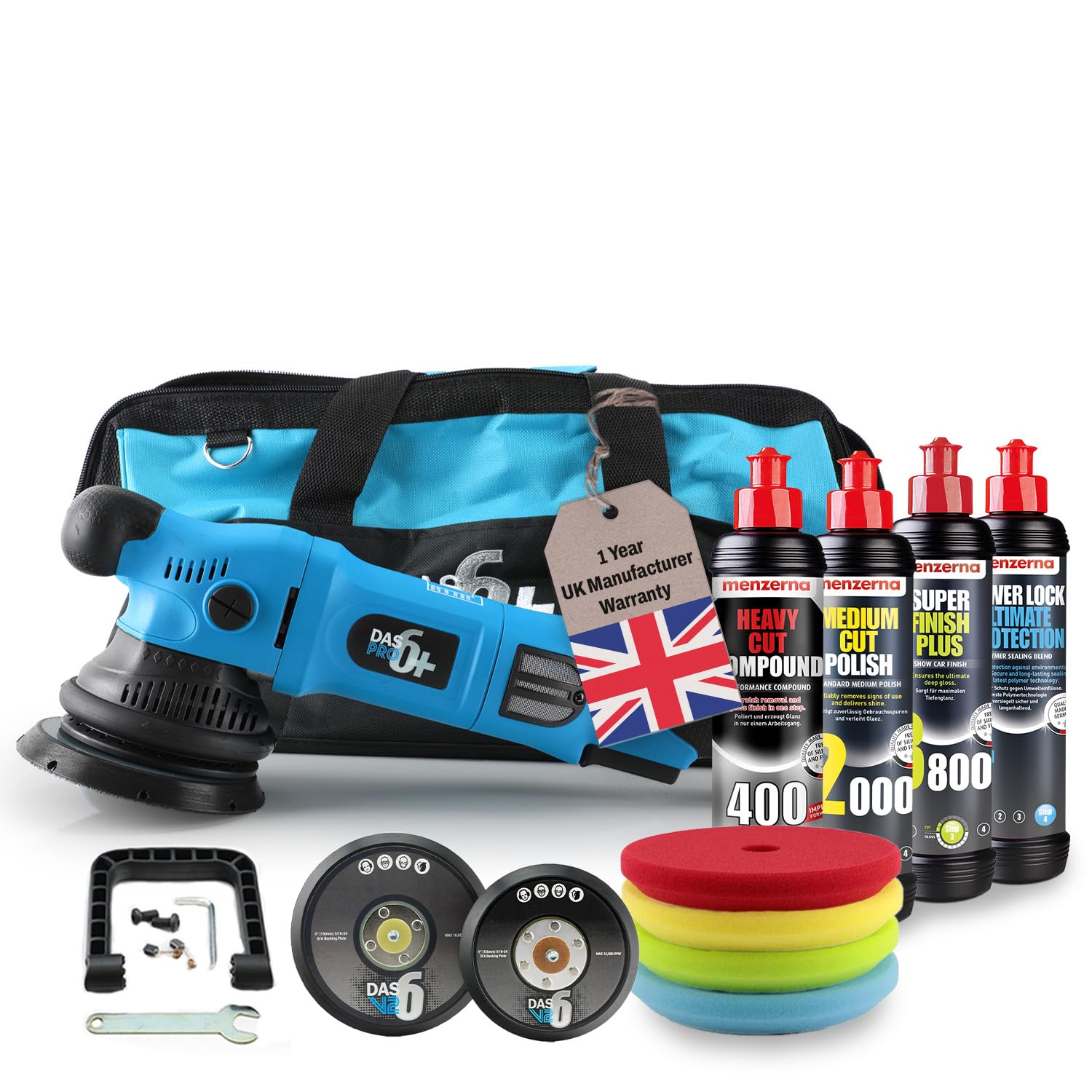 DAS-6 PRO PLUS Complete Car Polisher Kit I Dual action polisher 1000 W ...