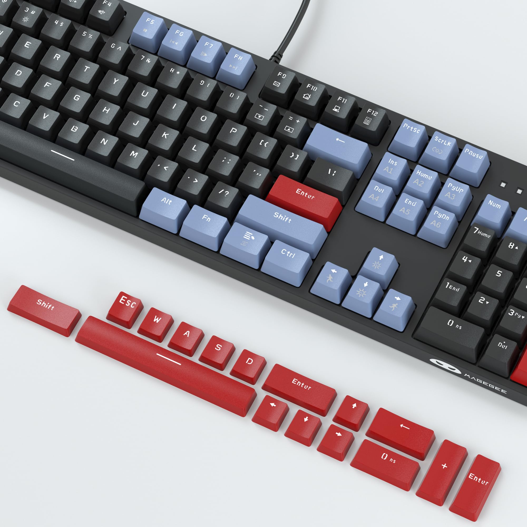 Snapklik.com : MageGee Mechanical Gaming Keyboard MK-Armor LED Blue ...