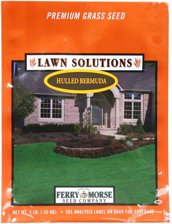 Amazon.com : Ferry-Morse 6535 Lawn Solutions Hulled Bermudagrass Grass ...