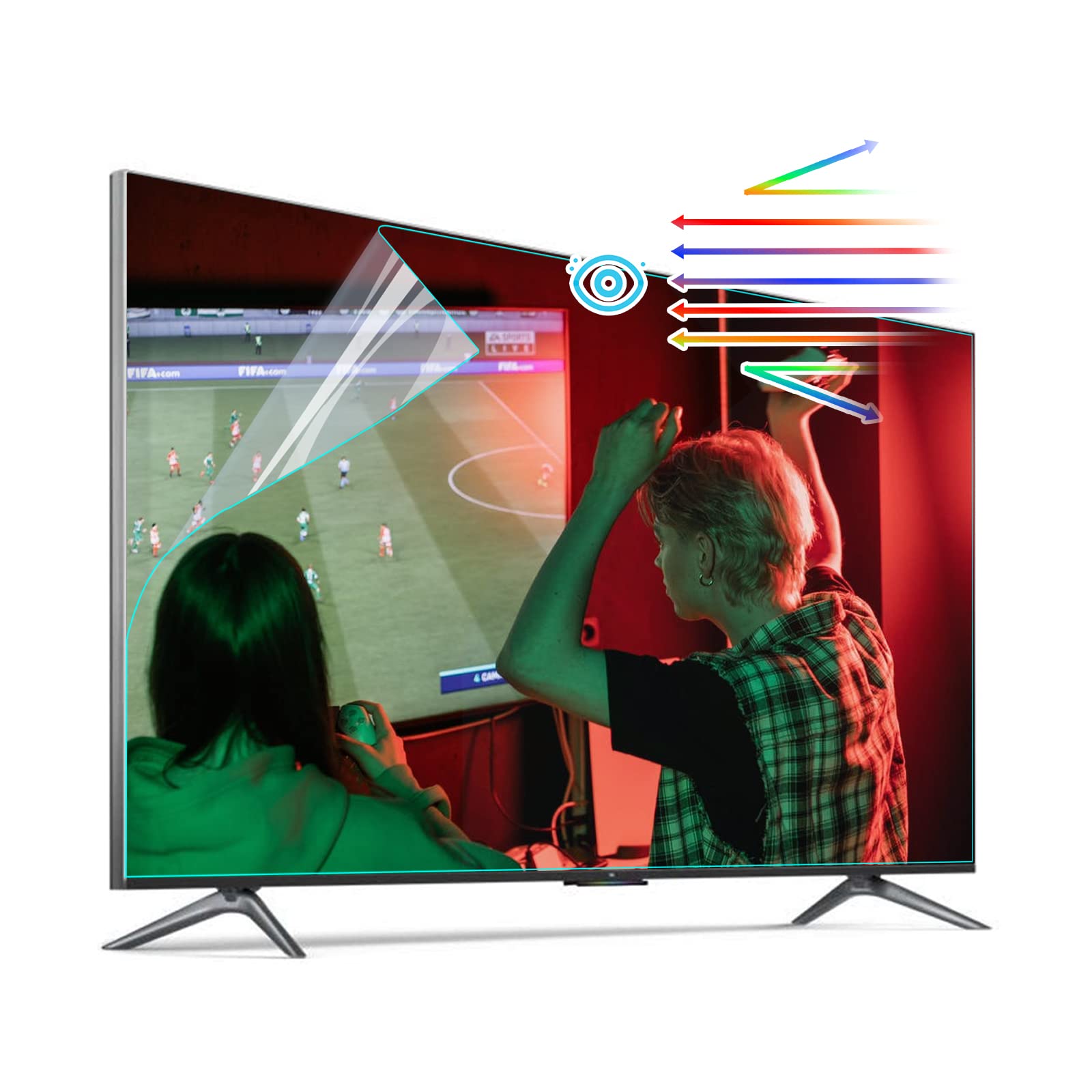 Amazon.com: DZQWBB Anti Glare Film for TV 65 Inch,Anti Blue Light TV ...