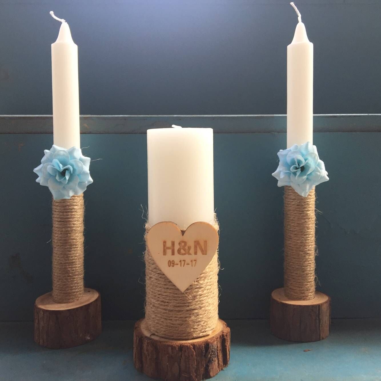 Handcrafted Unity Candles Wedding Unity Candles, Christening Candles,