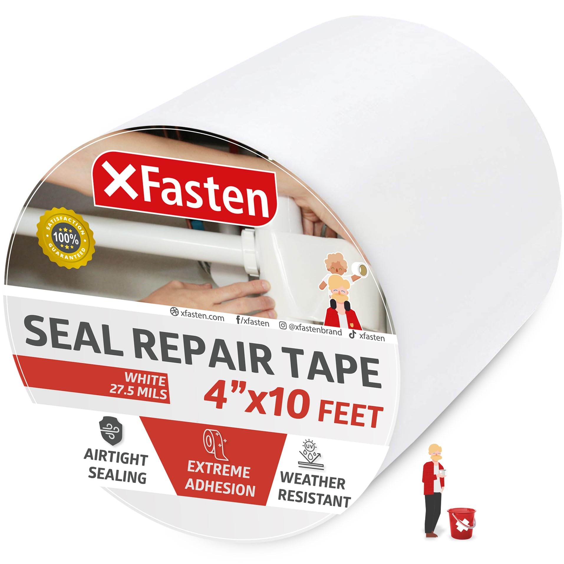 Xfasten Waterproof Patch And Seal Tape White 4 Inch By | Desertcart Bahamas