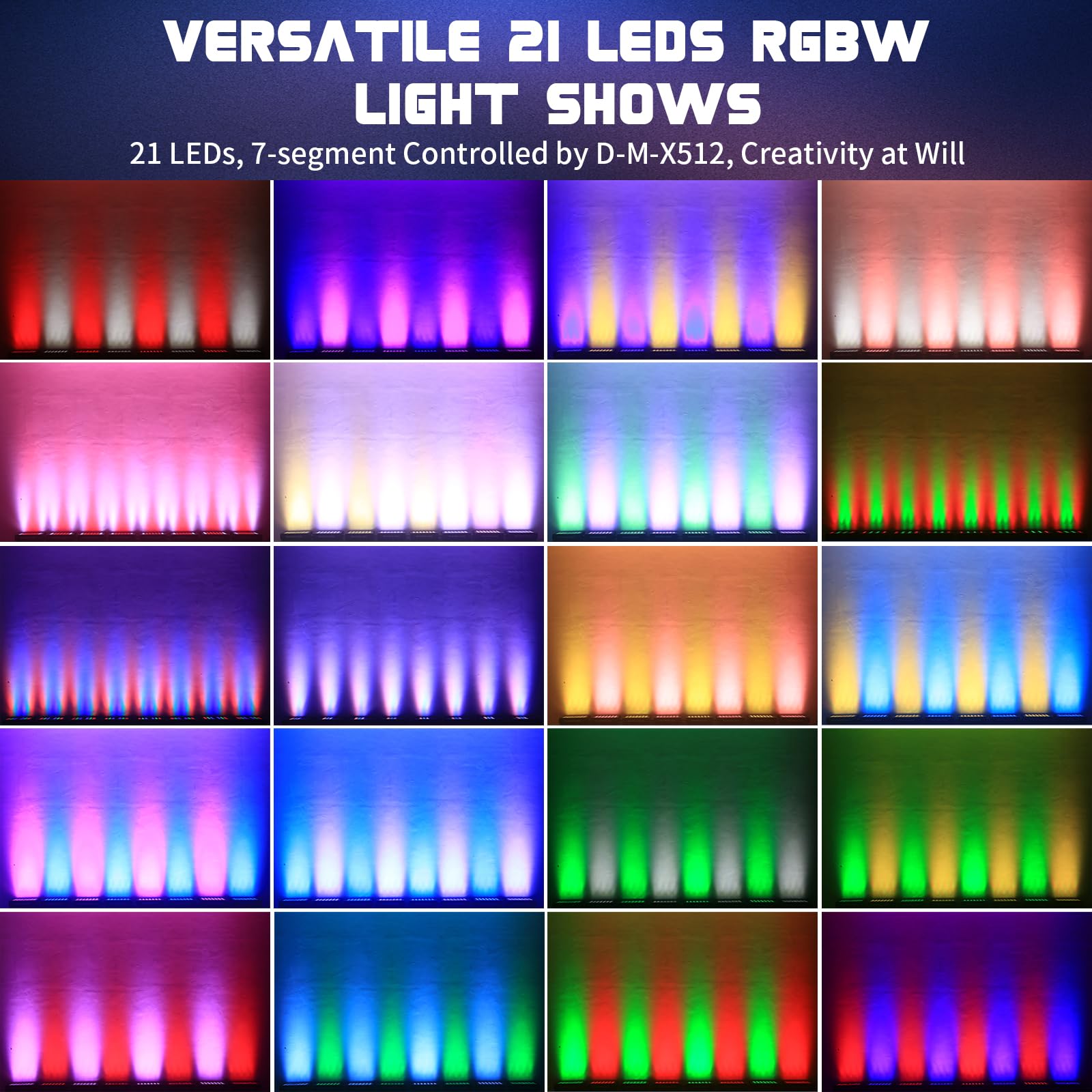 Dmx Lighting 250W DJ LED Light Bar - RGBW Stage Wall Washer With DMX ...