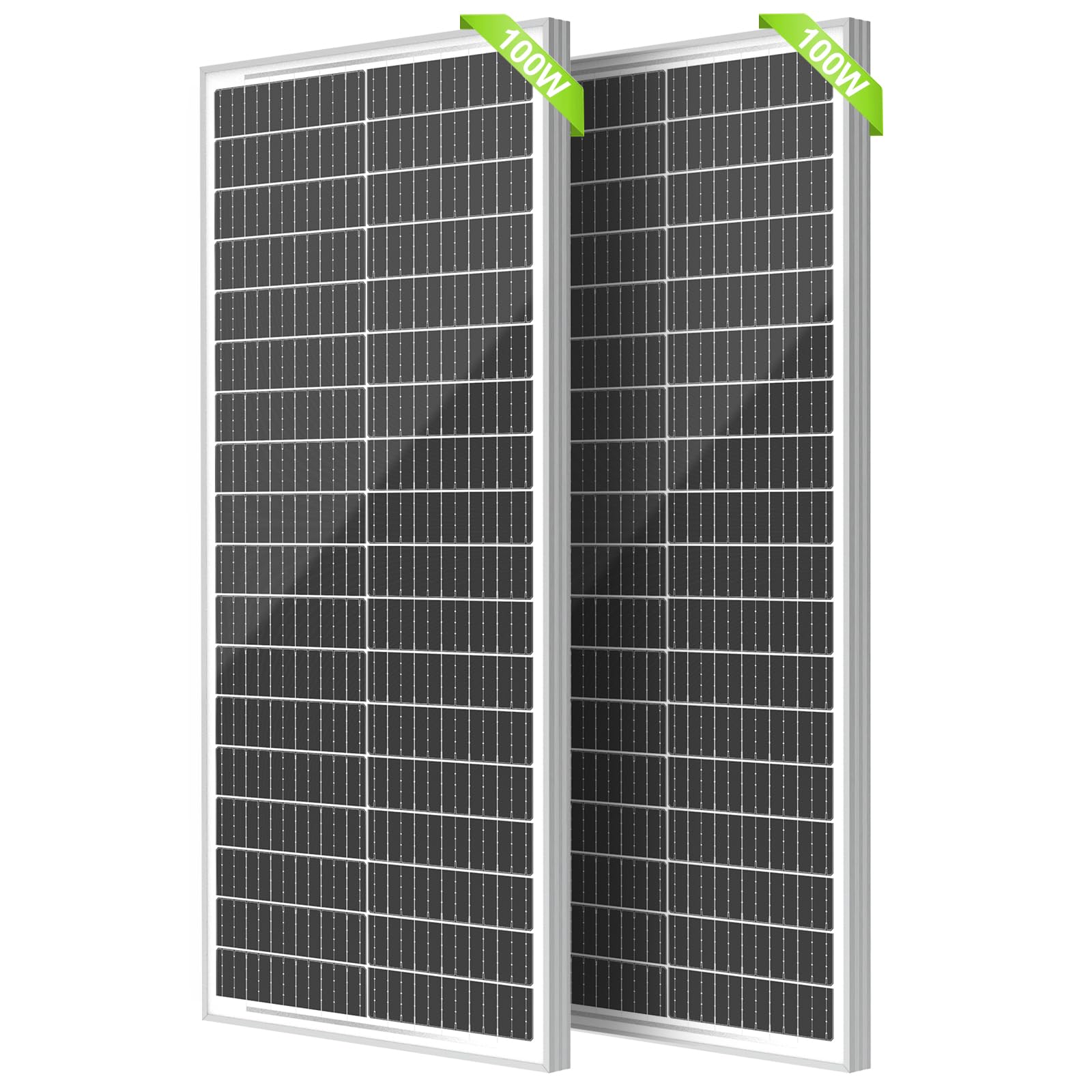 Amazon.com : WERCHTAY 12V 100 Watt Solar Panels 2 Pack, 12 BB 100W ...