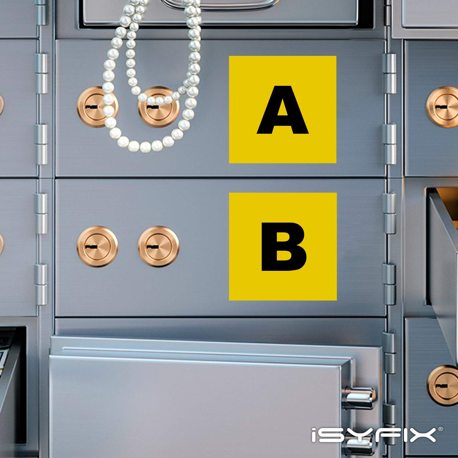 Snapklik.com : Letters Vinyl Stickers - A To Z, 3-inch, 4 Sets - Yellow ...