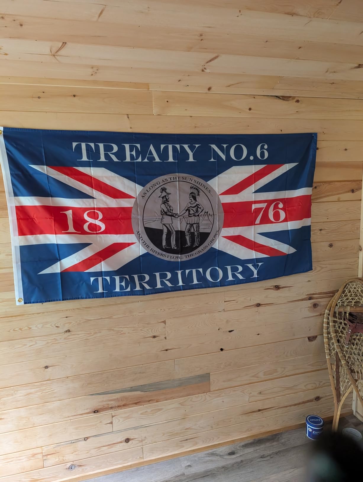 TREATY NO.6 TERRITORY FIRST NATIONS FLAG 3x6 Ft Large, 100D Polyester ...
