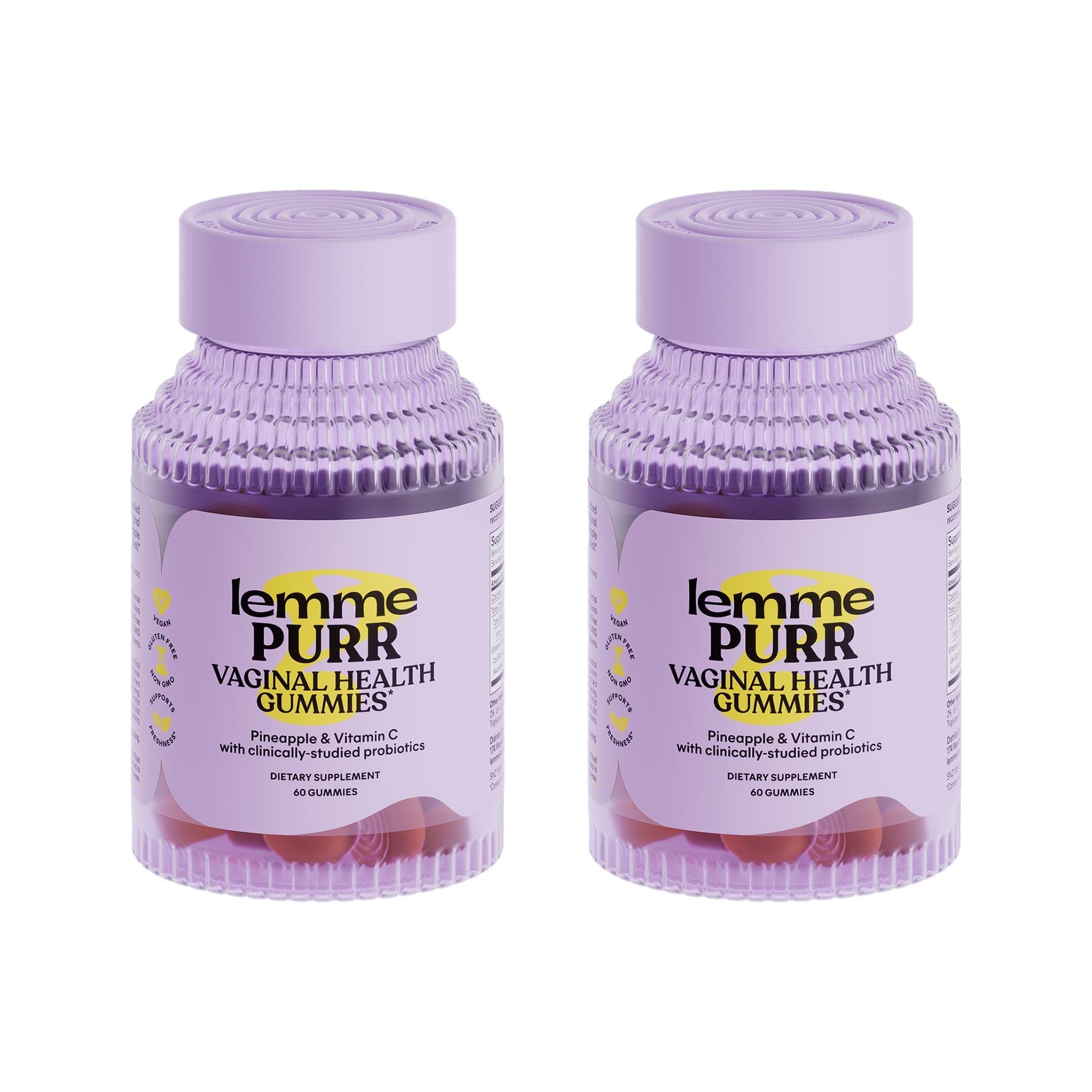 Amazon.com: Lemme Purr Vaginal Probiotic Gummies for Women - Balanced ...
