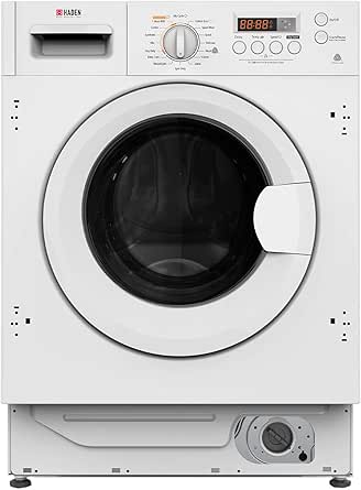 Haden HWDI1480 Integrated Built In Washer Dryer, 1400rpm Spin, 8kg Load ...