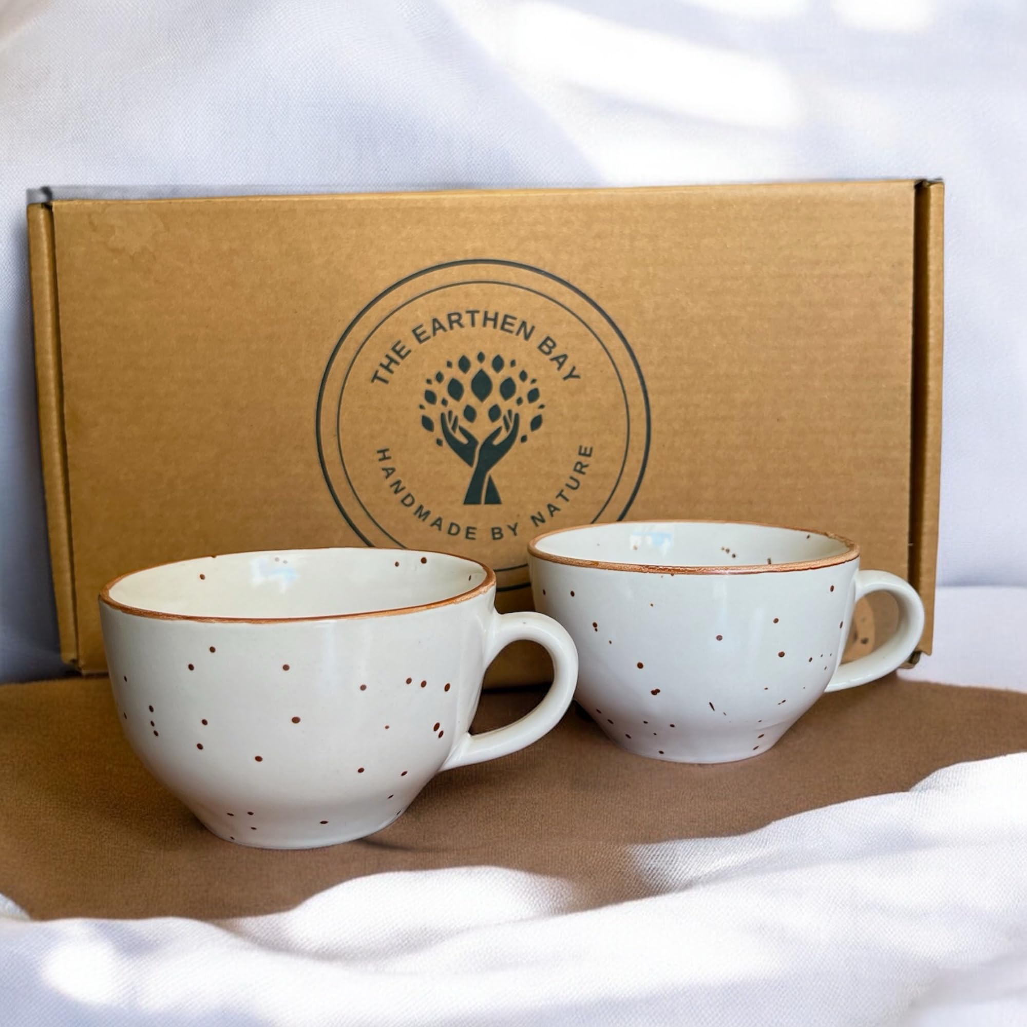 THE EARTHEN BAY Artisan's Bliss, Premium Handmade Stoneware Cafeware ...