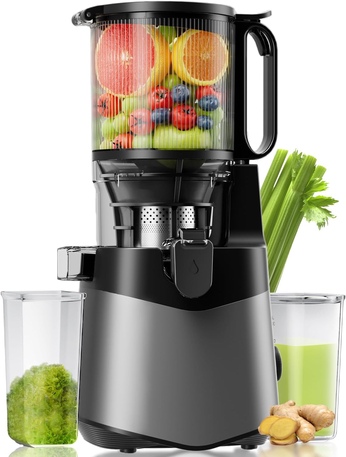 Amazon.com: Cold Press Slow Masticating Juicer: Powerful Cold Pressed ...