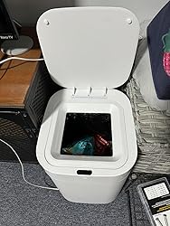 Amazon.com: Automatic Trash can 4.6 gallons,Self-sealing&self-changing ...