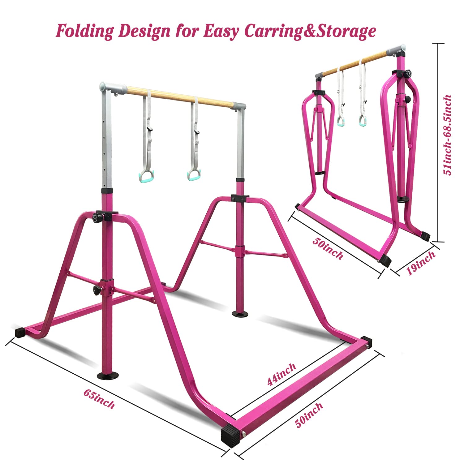 Snapklik.com : GLANT Gymnastics Bar For Kids