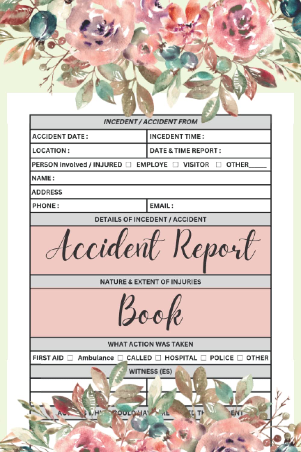 Buy Accident Report Book: Accident & Incident Report Book To Track An ...