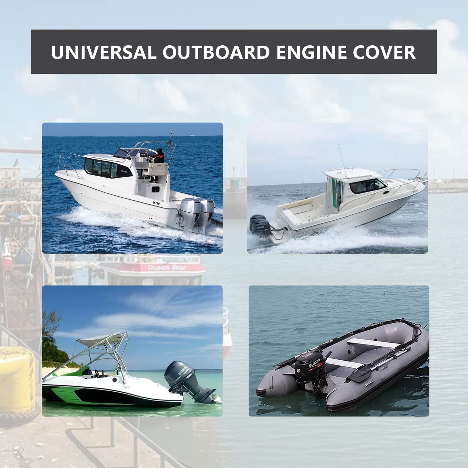 Mercury Outboard Motor Cover Heavy Duty 600d 800d Waterproof Boat ...