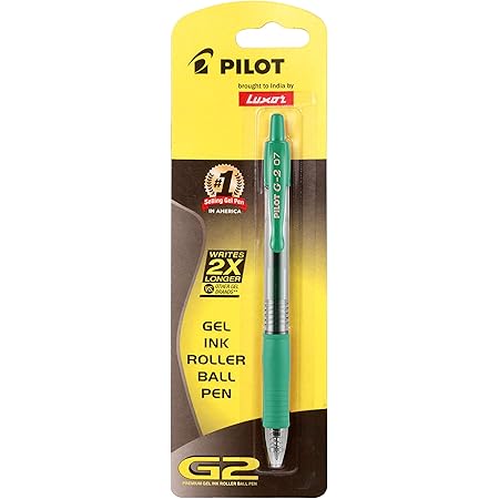 Pilot G-6 Gel Pen Pack of 3 (2 Blue + 1 Black) : Amazon.in: Office Products