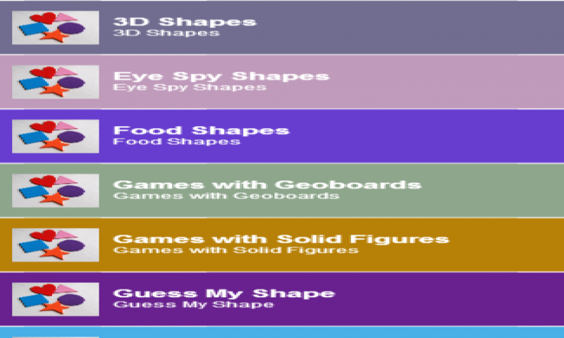Shapes for Kids Guide - App on Amazon Appstore