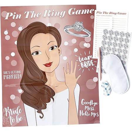 Amazon.com: Bridal Shower Games Pin The Pants On The Hunk with 42 ...
