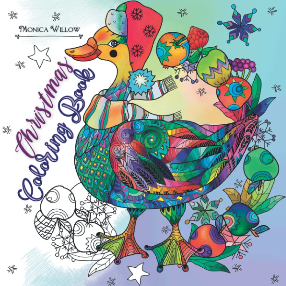 Christmas Coloring Book: A Festive Coloring Book for Adults | Cute ...