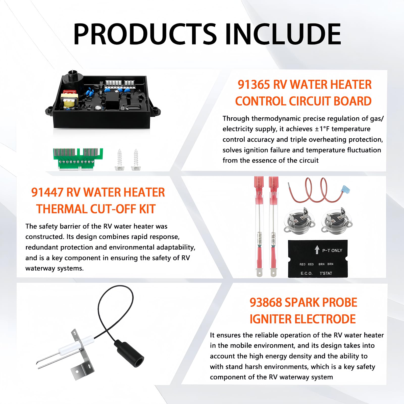 Atwood Water Heater Parts Diagram 3-in-1 RV Water Heater Repair Kit ...