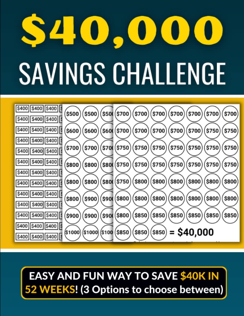 $40,000 Savings Challenge: Simple Way to Save $40,000 in 52 Weeks or ...