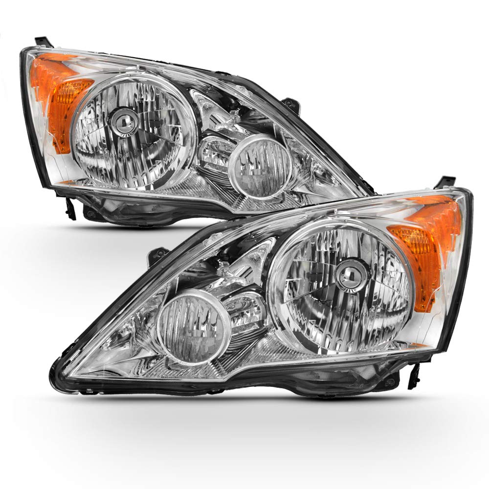 Pair ACANII Headlight Assembly Pair For 2007-2011 Honda CR-V – Titanium ...