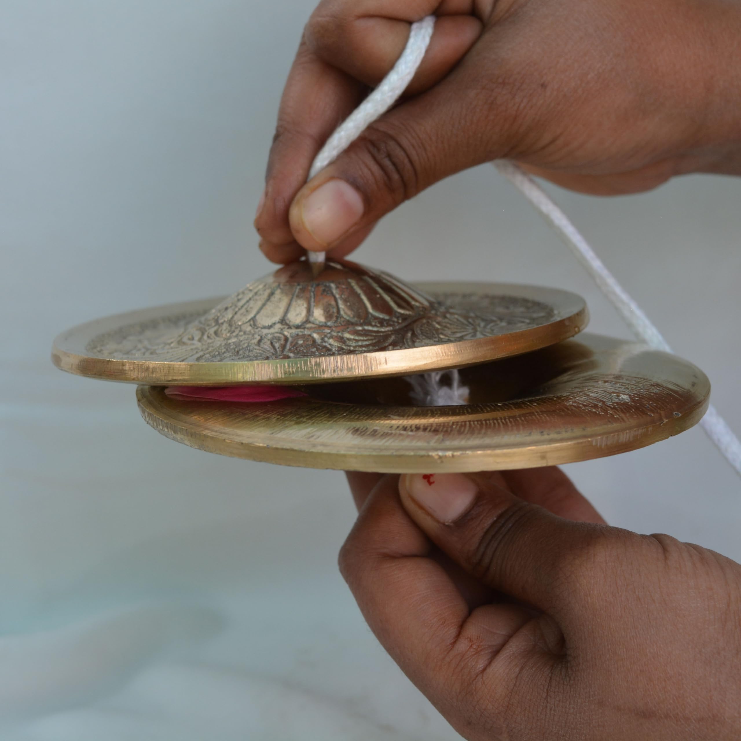 Brass Manjira Cymbals Brass Manjira Hand Cymbals - Traditional Indian ...