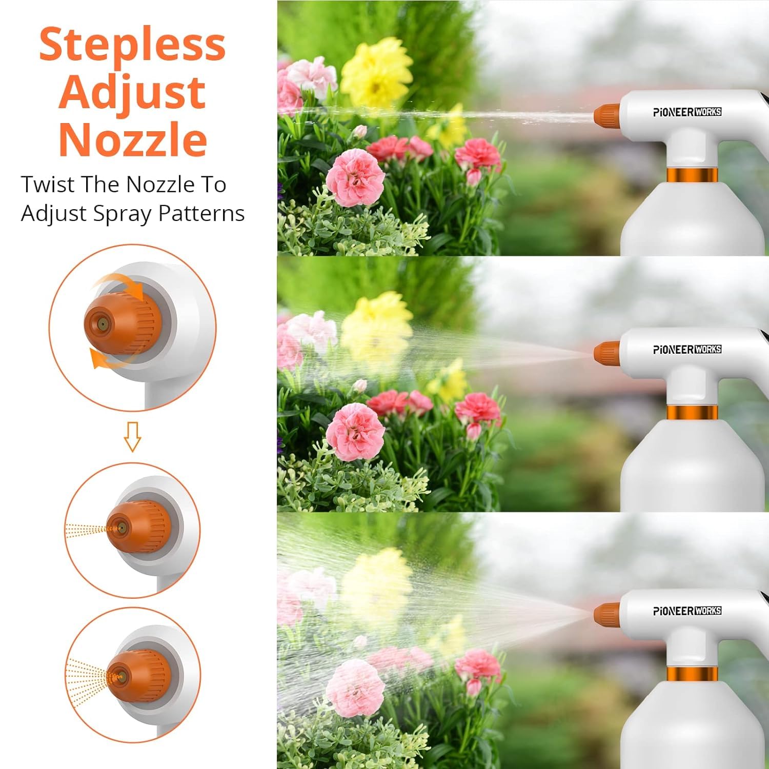 Snapklik.com : PIONEERWORKS Electric Spray Bottle 1L, Electric Handheld ...