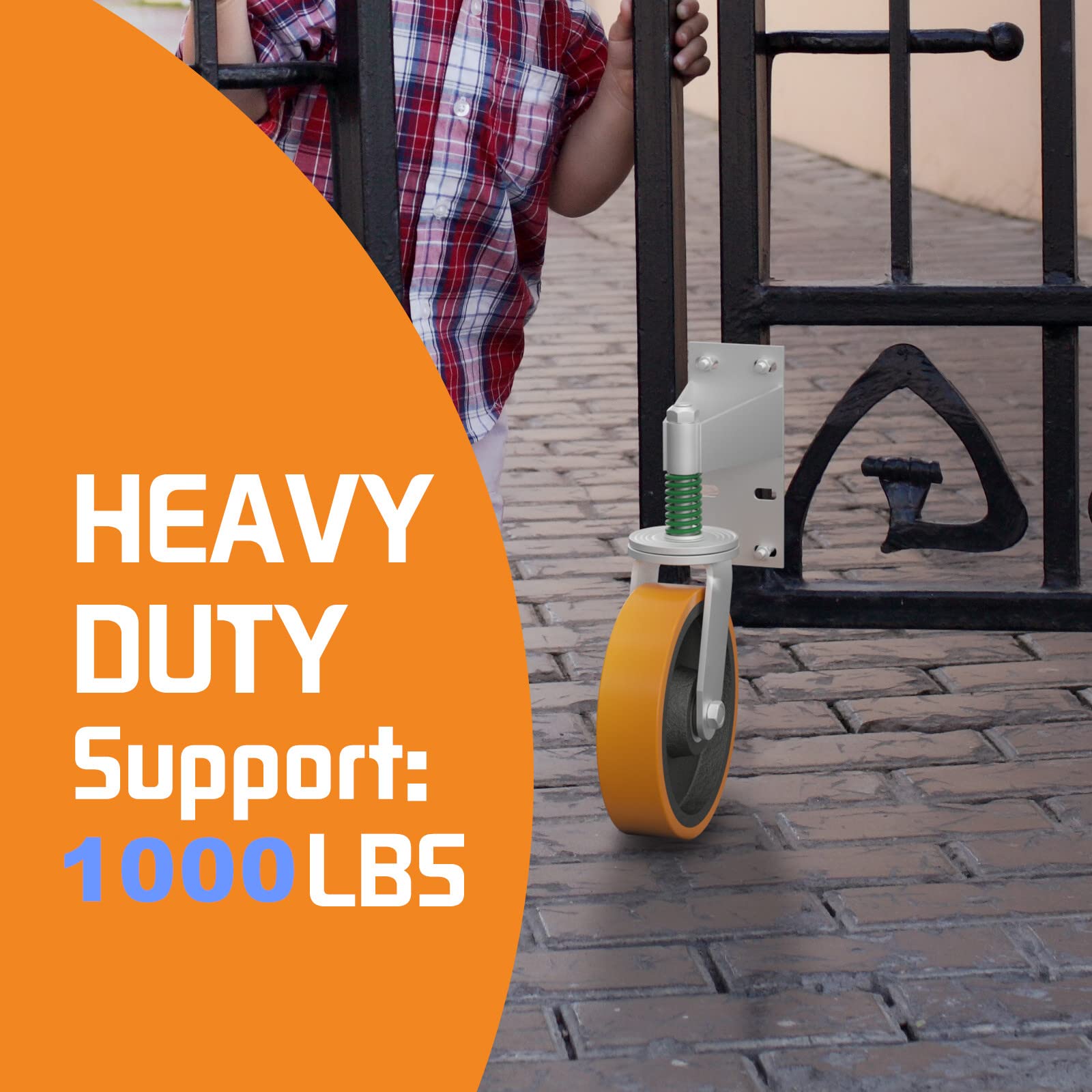 Snapklik.com : Uscaster Gate Wheel 6inch Fence Gate Wheel For Metal ...