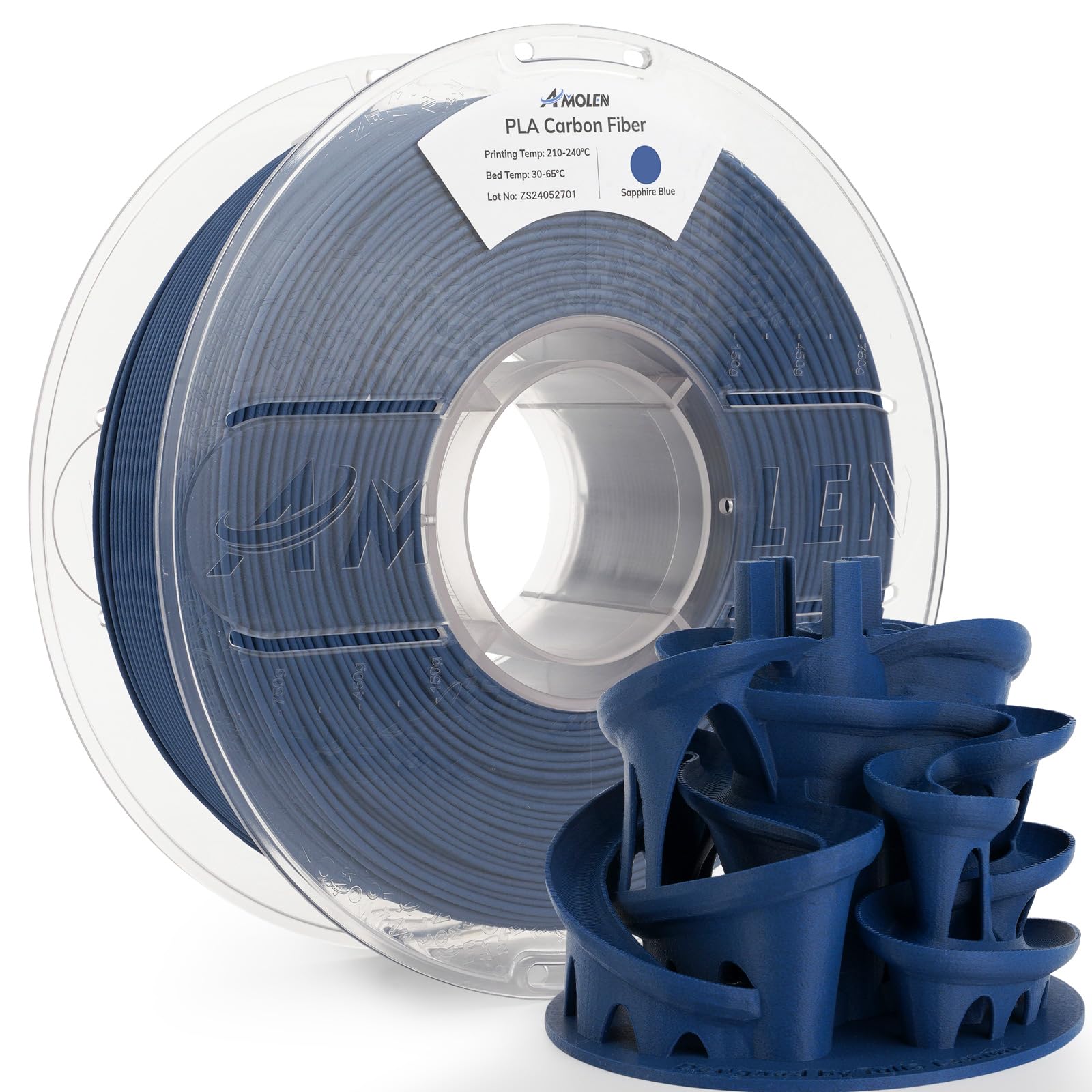 Amazon.com: AMOLEN Carbon Fiber PLA Filament 1.75mm, Lightweight & High ...