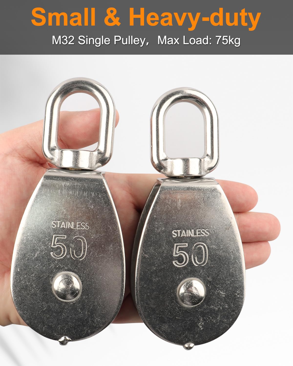 Snapklik.com : SHITIME 10 Pcs M50 Single Pulley Block