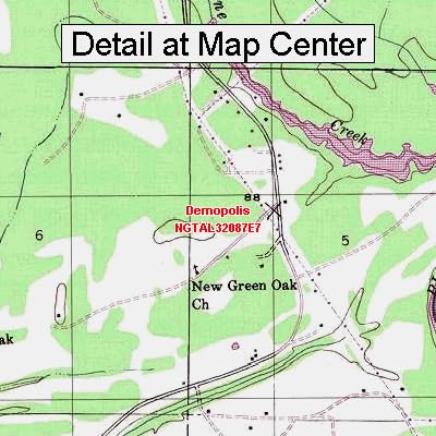 Amazon.com : USGS Topographic Quadrangle Map - Demopolis, Alabama ...