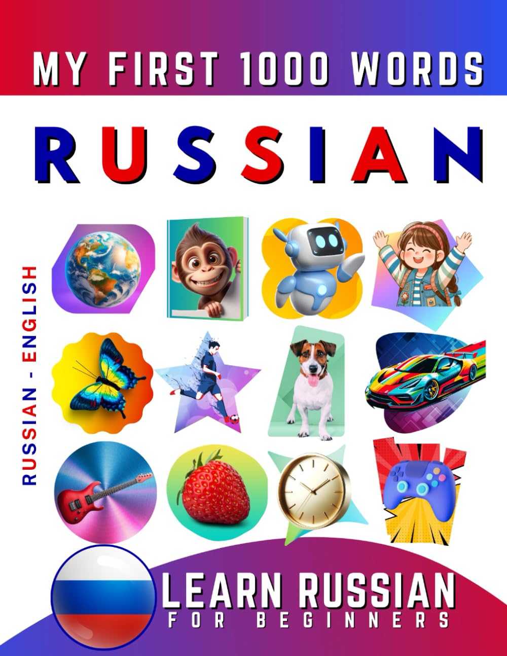 Amazon.com: Learn Russian for Beginners, My First 1000 Words: Bilingual ...