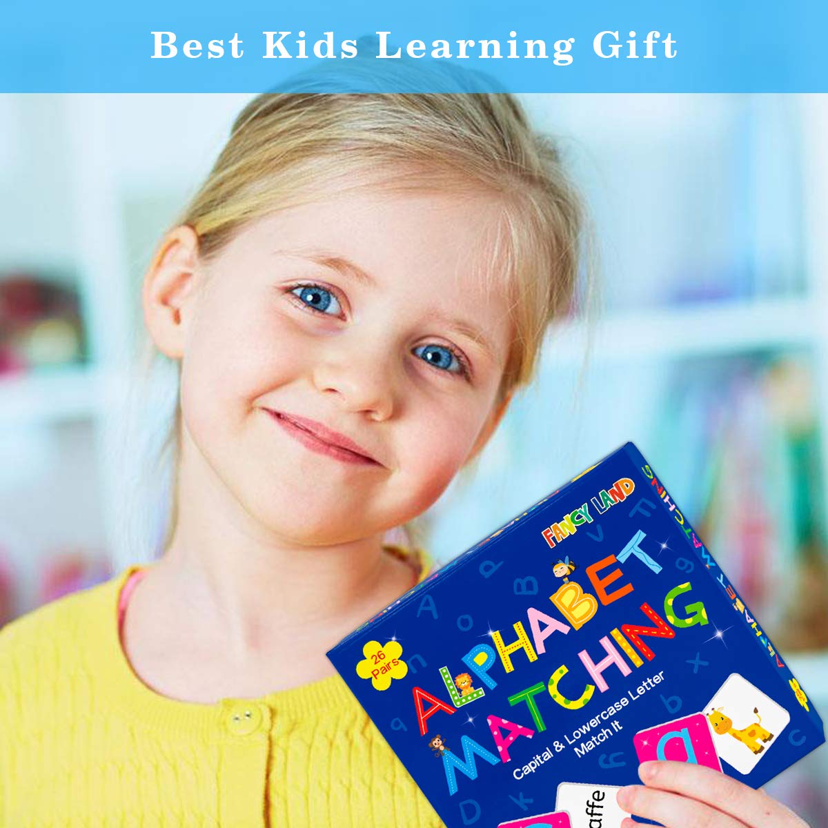 Buy Kids Memory Game Alphabet Matching Game Capital and Lowercase ...