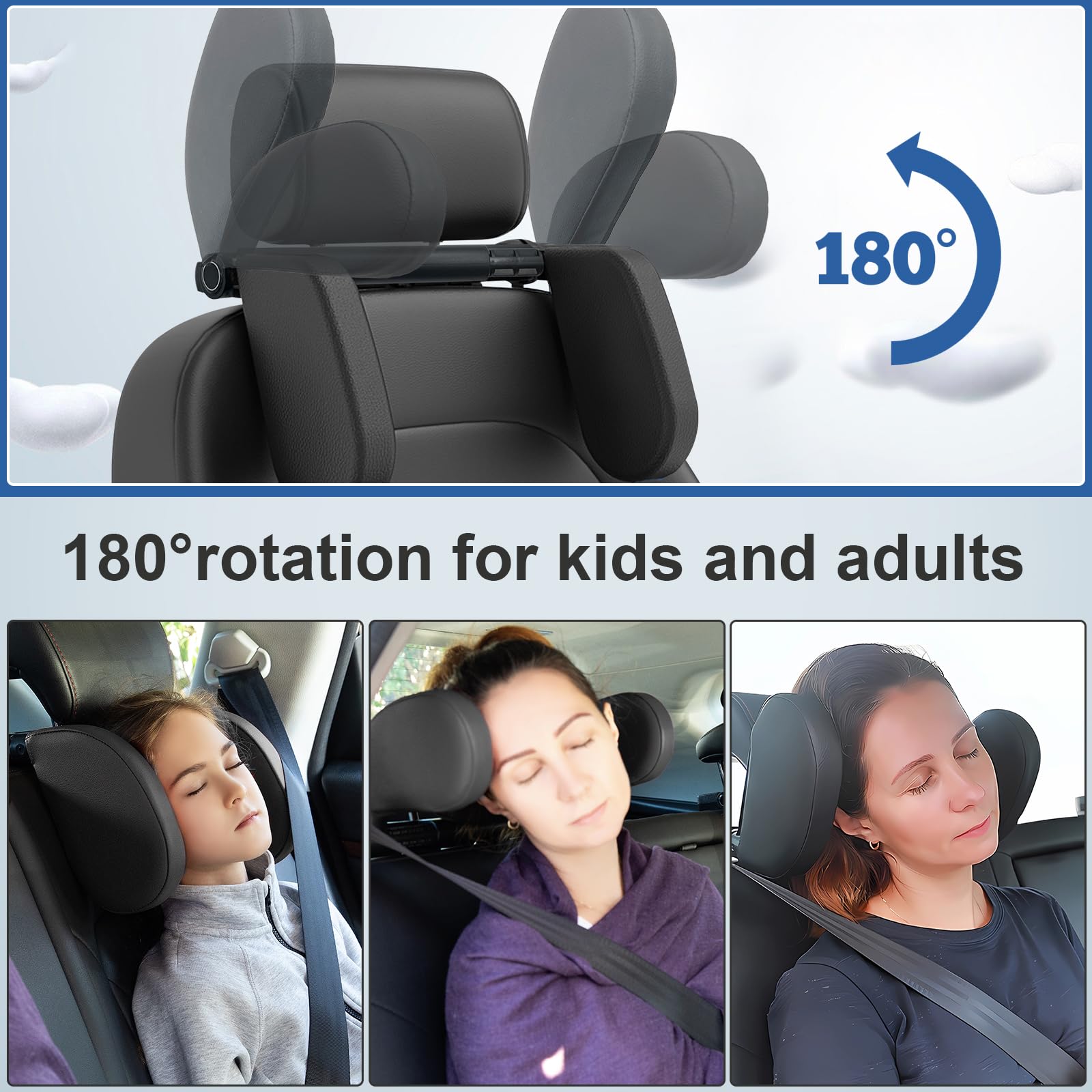 Snapklik.com : Belmeri Car Headrest Pillow,Head, Neck Support Pillow,U ...