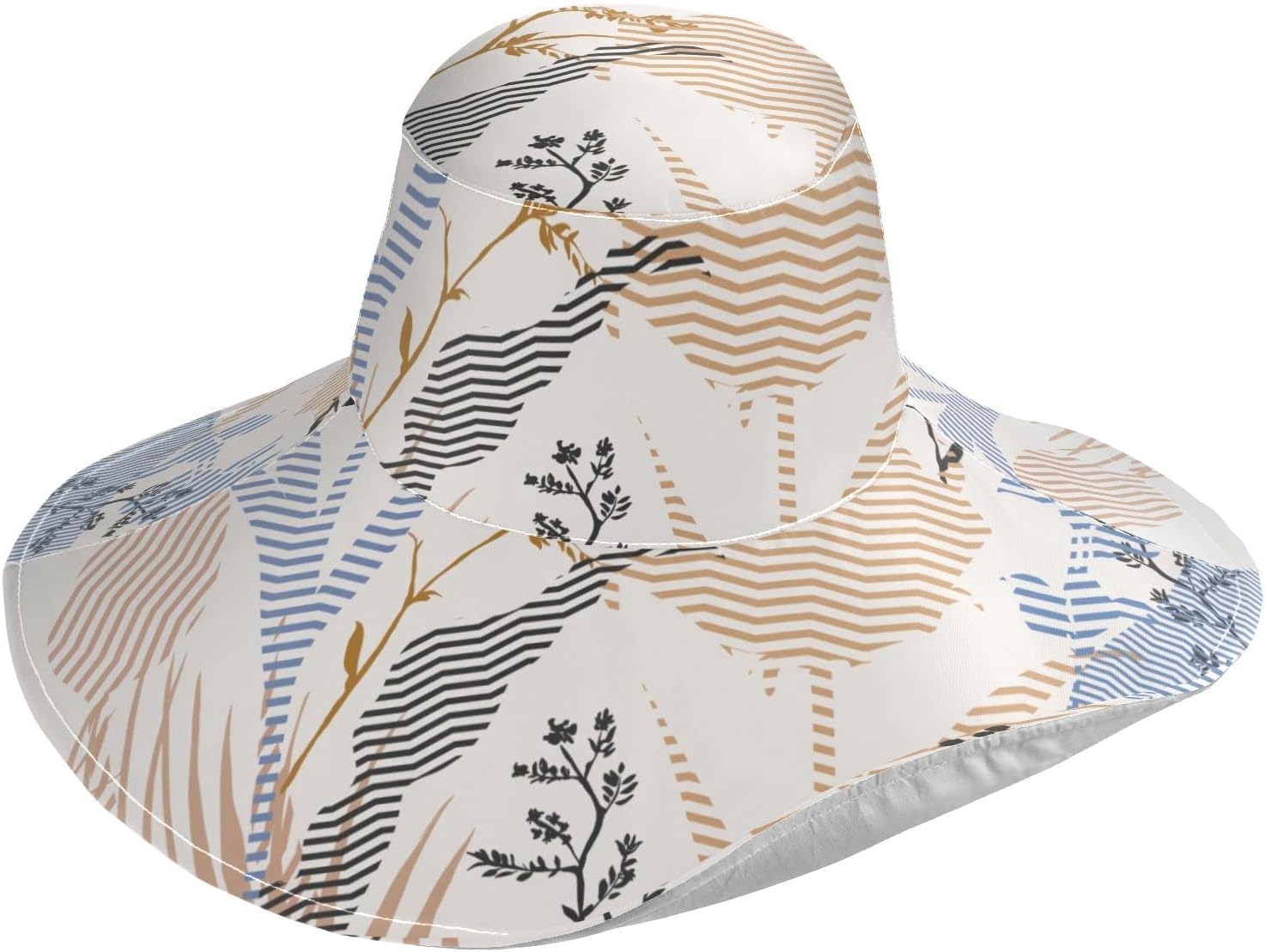 Famiho Plants Women Foldable Sun Hats Wide Brimmed Summer Hats UV ...