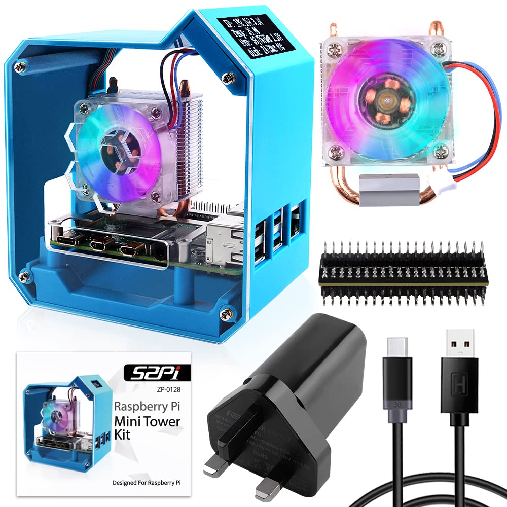Buy Geeekpi Raspberry Pi Mini Tower Kitraspberry Pi Ice Tower Cooler With Pwm Rgb Fan096