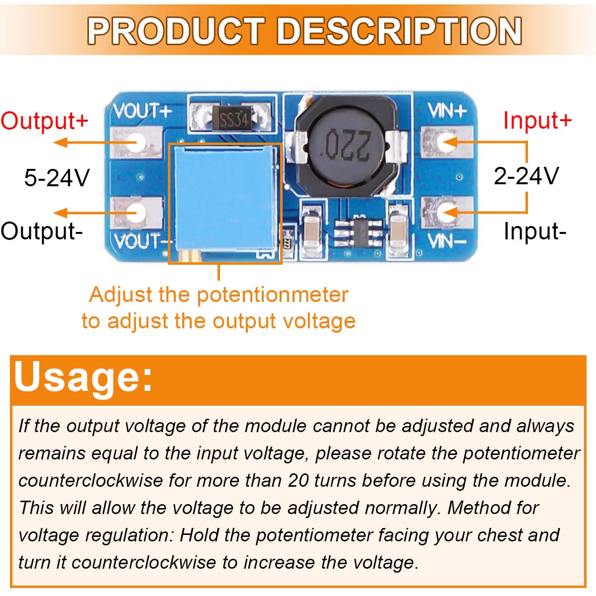 Snapklik.com : DAOKAI Lithium Battery Charging Board Type-C USB 18650 ...