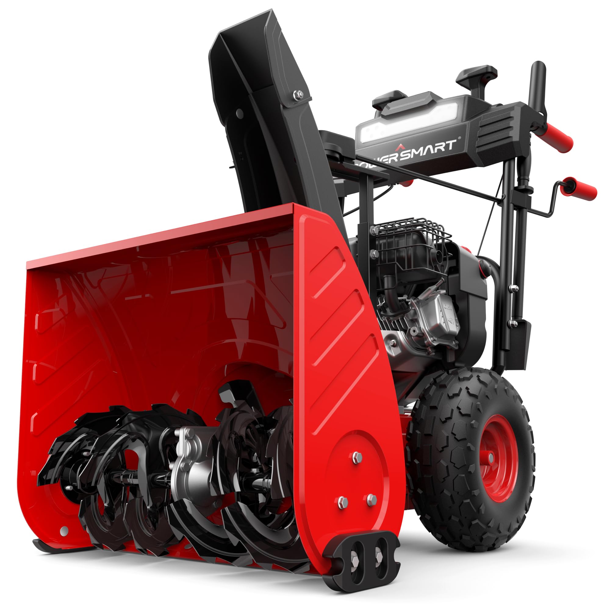 Amazon.com : PowerSmart 24-Inch Self-Propelled Gas Snow Blower, Powered ...