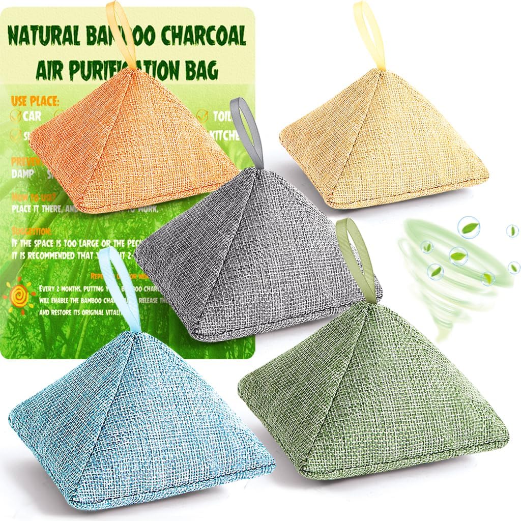 Amazon.com: Mayunuo Activated Charcoal Odor Absorber 5 Pack, Nature ...