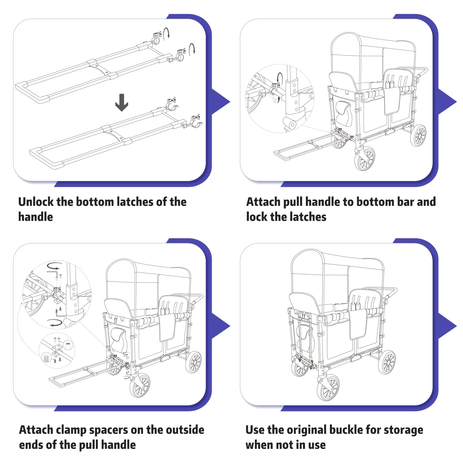 Snapklik.com : Stroller Wagon Pull Handle