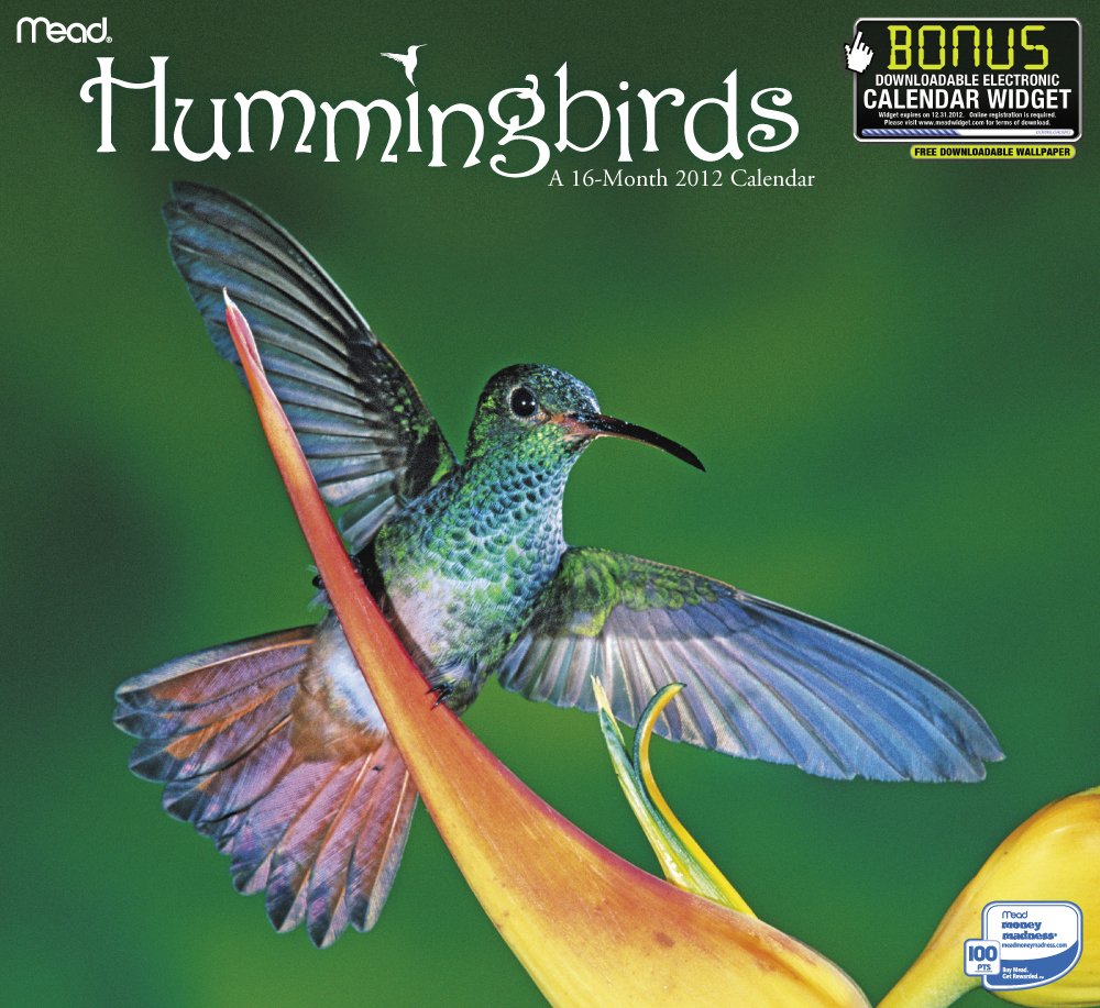Amazon.com: Hummingbirds 2012 Calendar: 9781423810483: Mead: Office ...