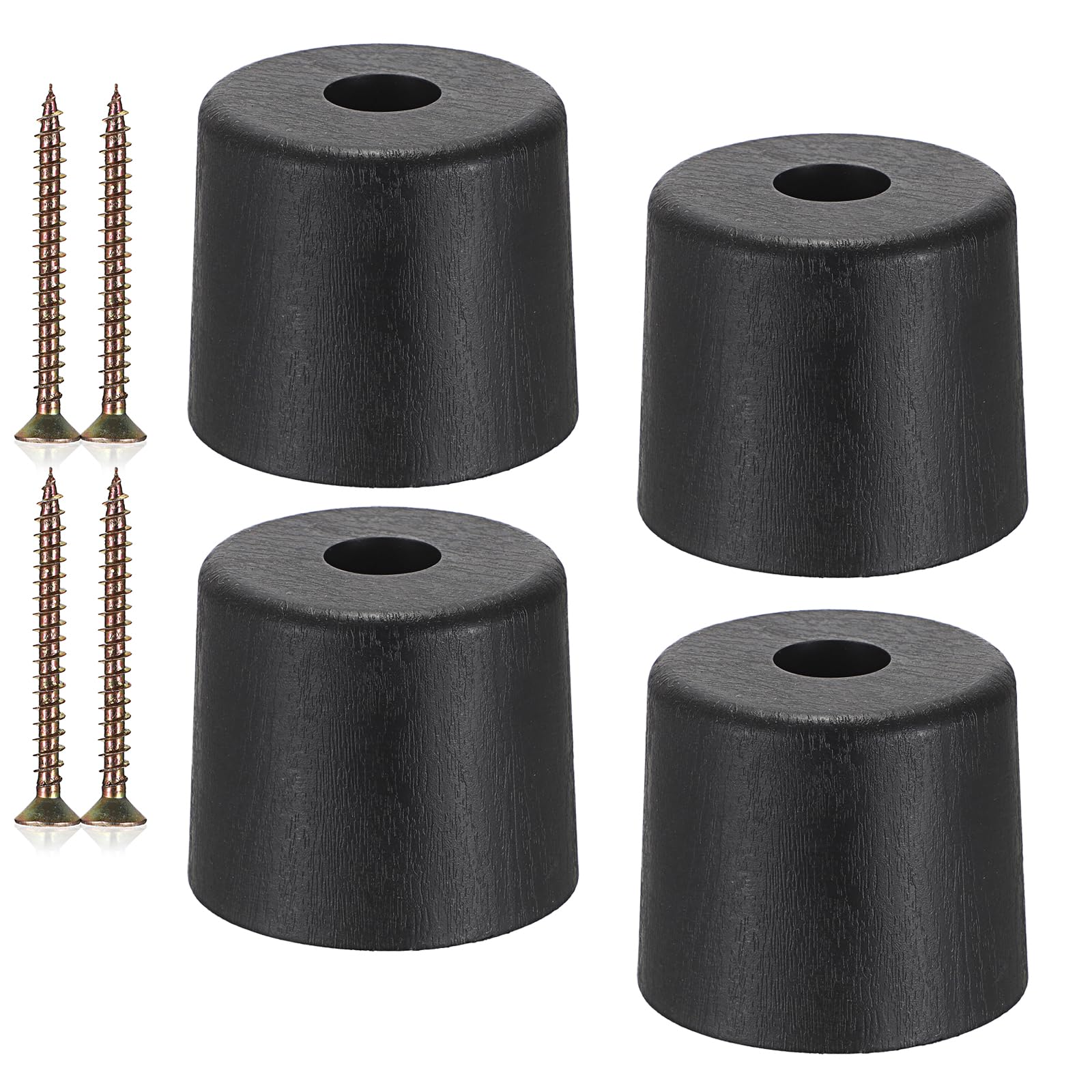 SUMNACON 4 Pcs Plastic 5cm Funiture Legs Round Tapered Couch Legs ...