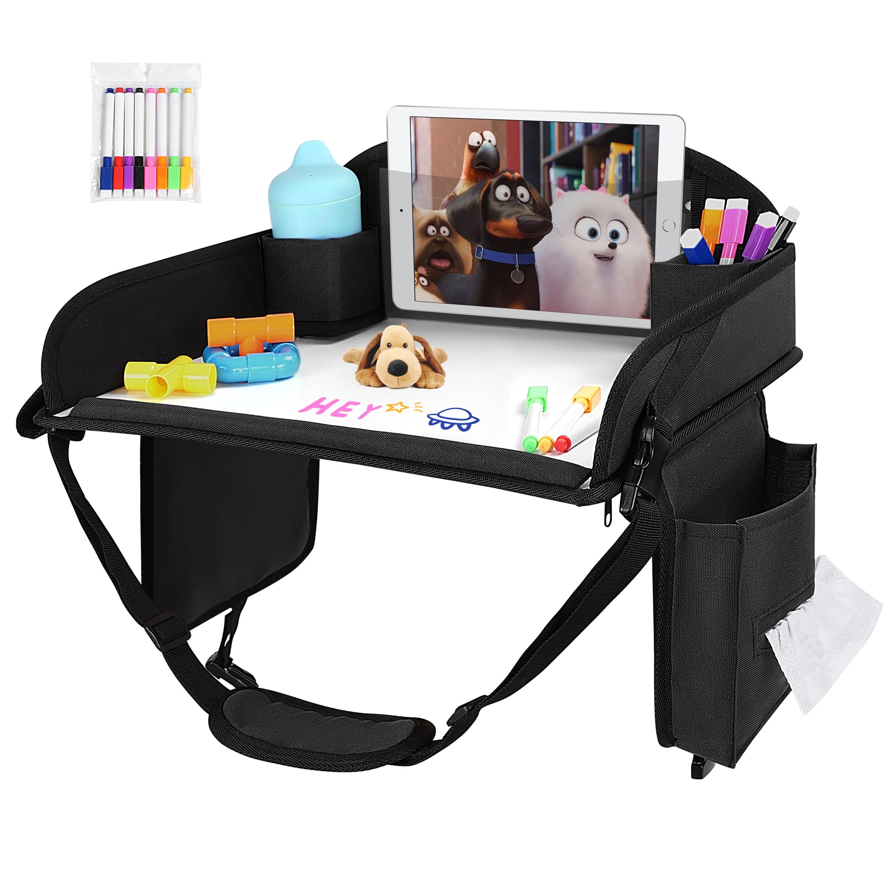 Amazon.com: WENRENER Kids Travel Tray, Travel Tray For Kids Car Seat ...