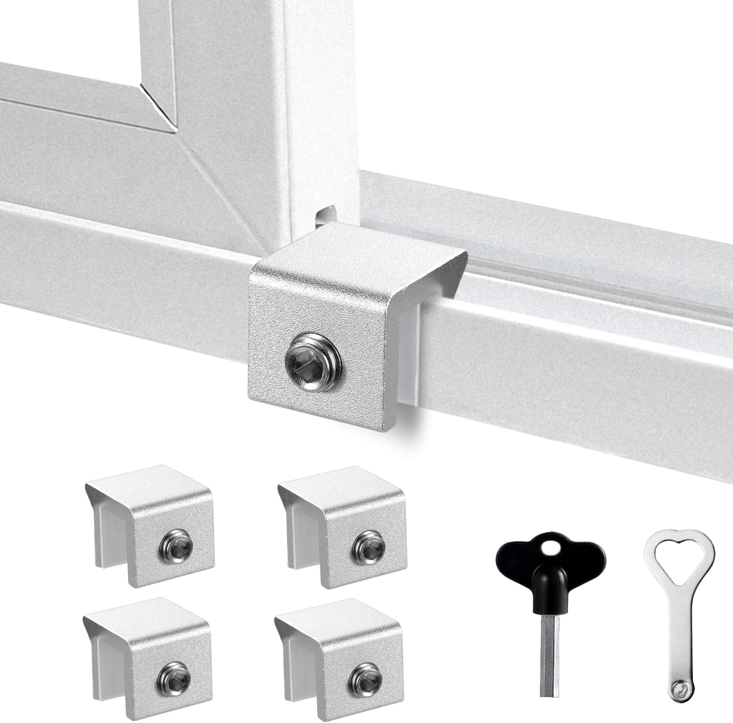 PINGXNG Window Locks for Up and Down Windows 4 Pack Window Stopper ...