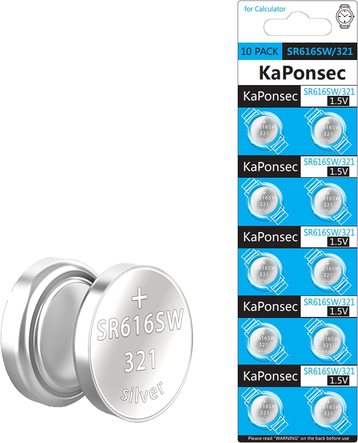 Amazon.com: 5 321 Energizer Watch Batteries SR616SW Battery Cell (5 ...